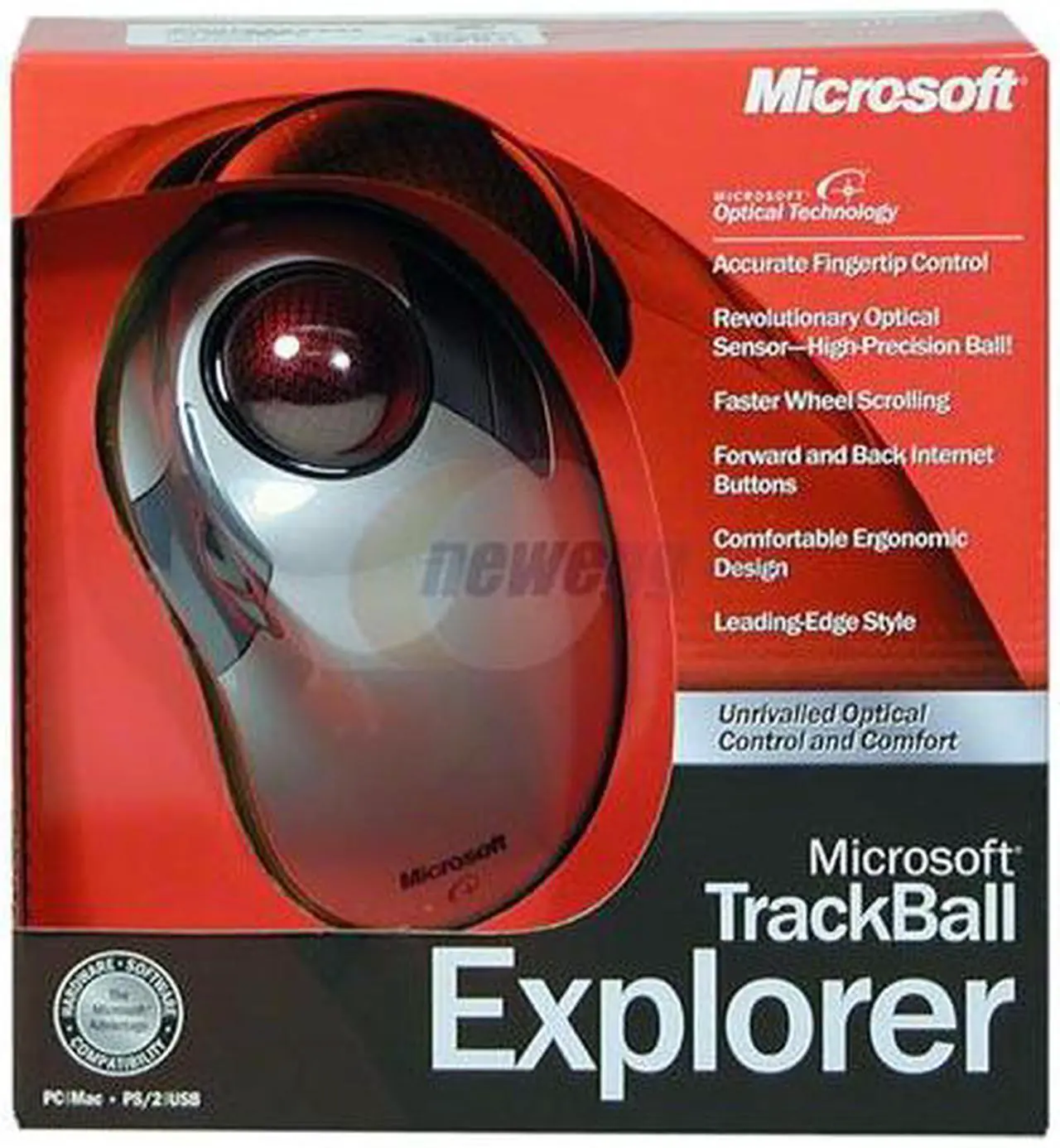 Open Box: Microsoft Trackball Explorer D68-00007 2-Tone Trackball ...