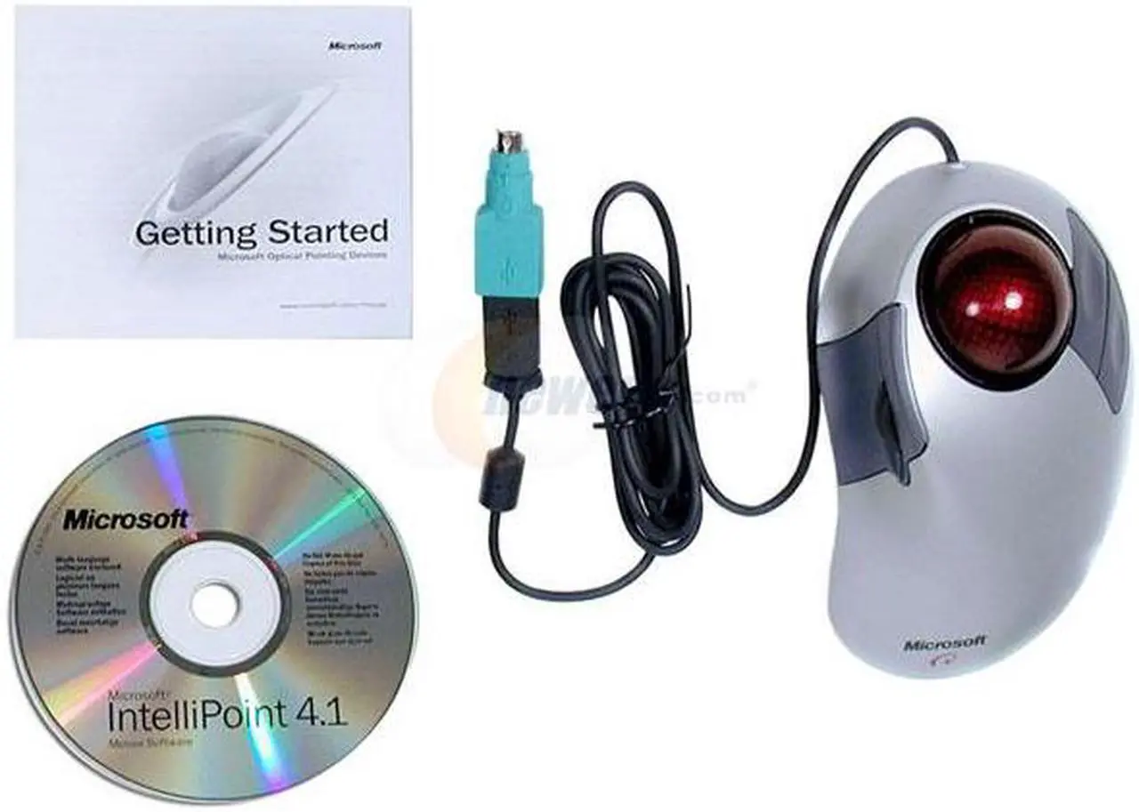 Open Box: Microsoft Trackball Explorer D68-00007 2-Tone Trackball ...