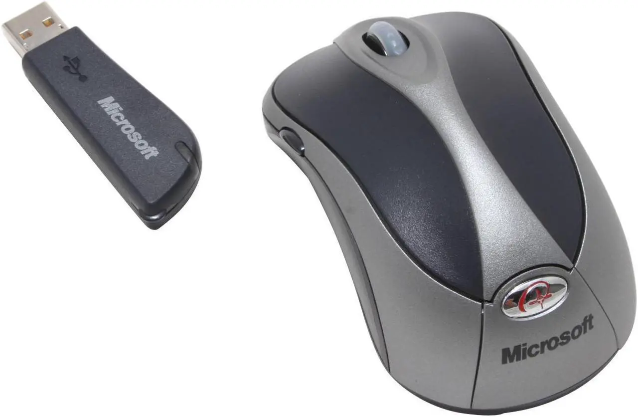 Microsoft Wireless Notebook Optical Mouse 4000 FA2-00001 2-Tone 4 ...
