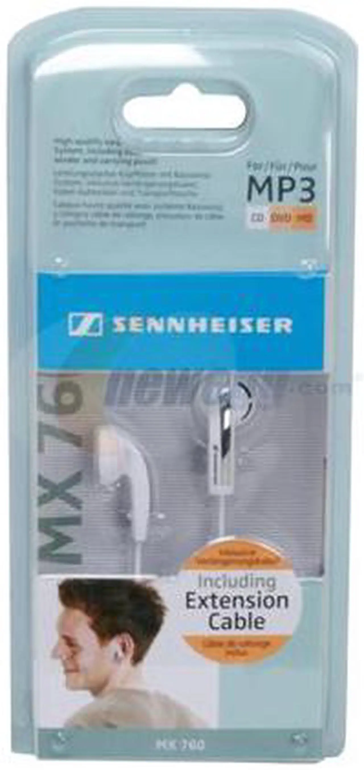 SENNHEISER MX760 white 3.5 mm Gold-Plate Connector Earbud headphone ...