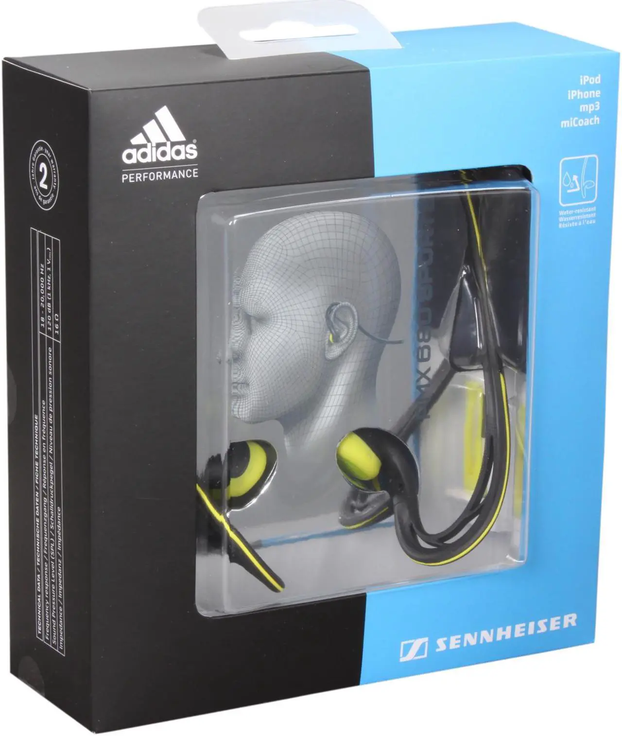 Sennheiser PMX680 Earbud Adidas inspired Sport Earphone - Newegg.com
