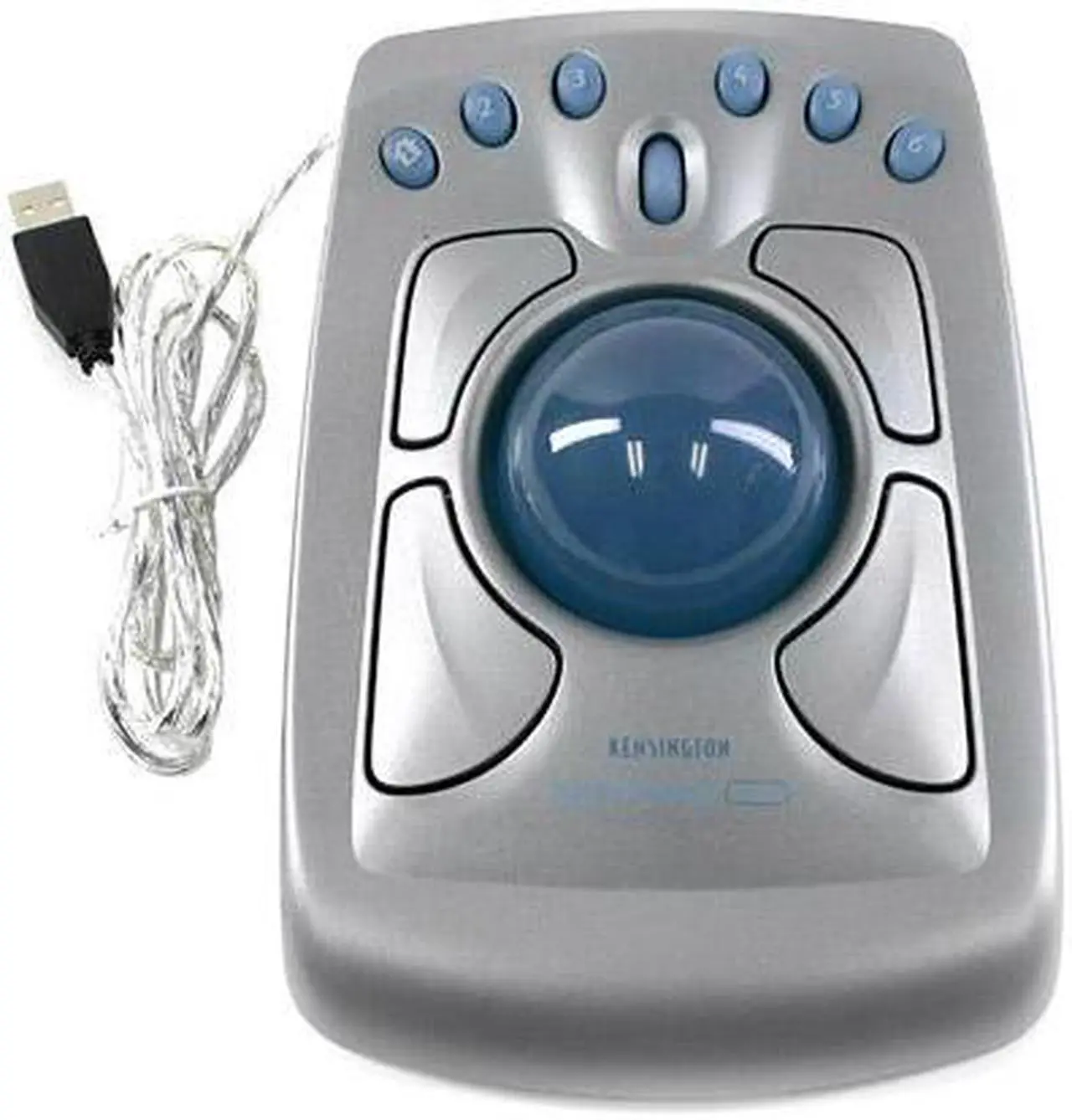 Kensington Turbo Mouse Pro 64214 Silver Trackball TrackBall Mouse ...
