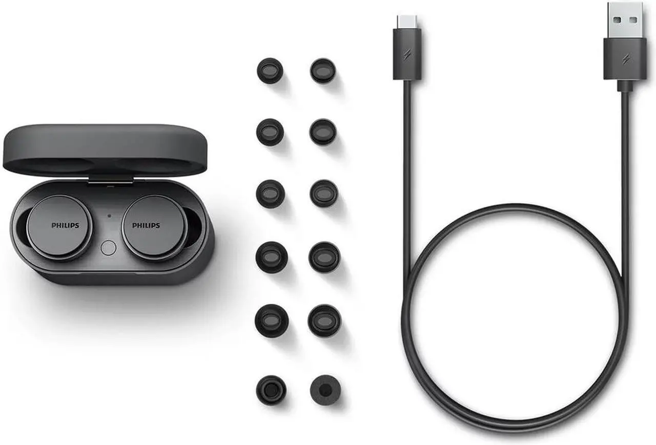 Philips Audio T8506 Wireless Earbuds, Hybrid Active Noise Canceling ...