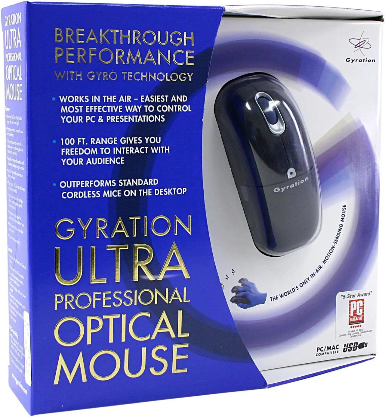 Gyration GP210-001 Black RF Wireless Optical Mouse - Newegg.com