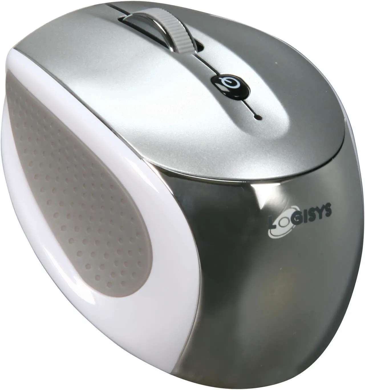 LOGISYS MS6801SE Chrome / White RF Wireless 800/1600 DPI Switchable ...