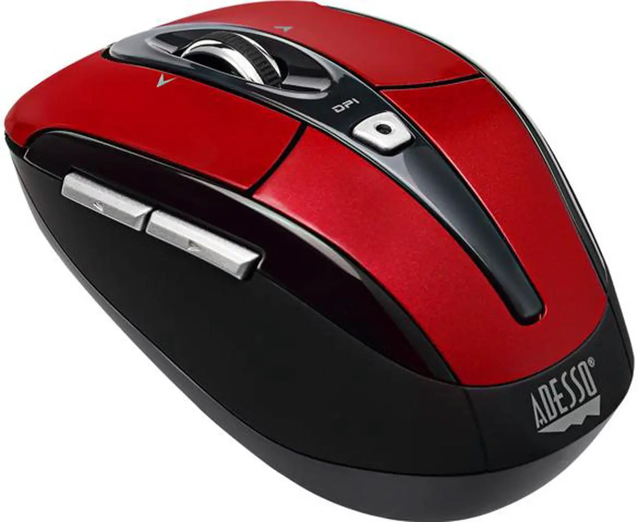ADESSO 2.4 GHz Wireless Programmable Nano Mouse IMOUSE S60R Red RF ...