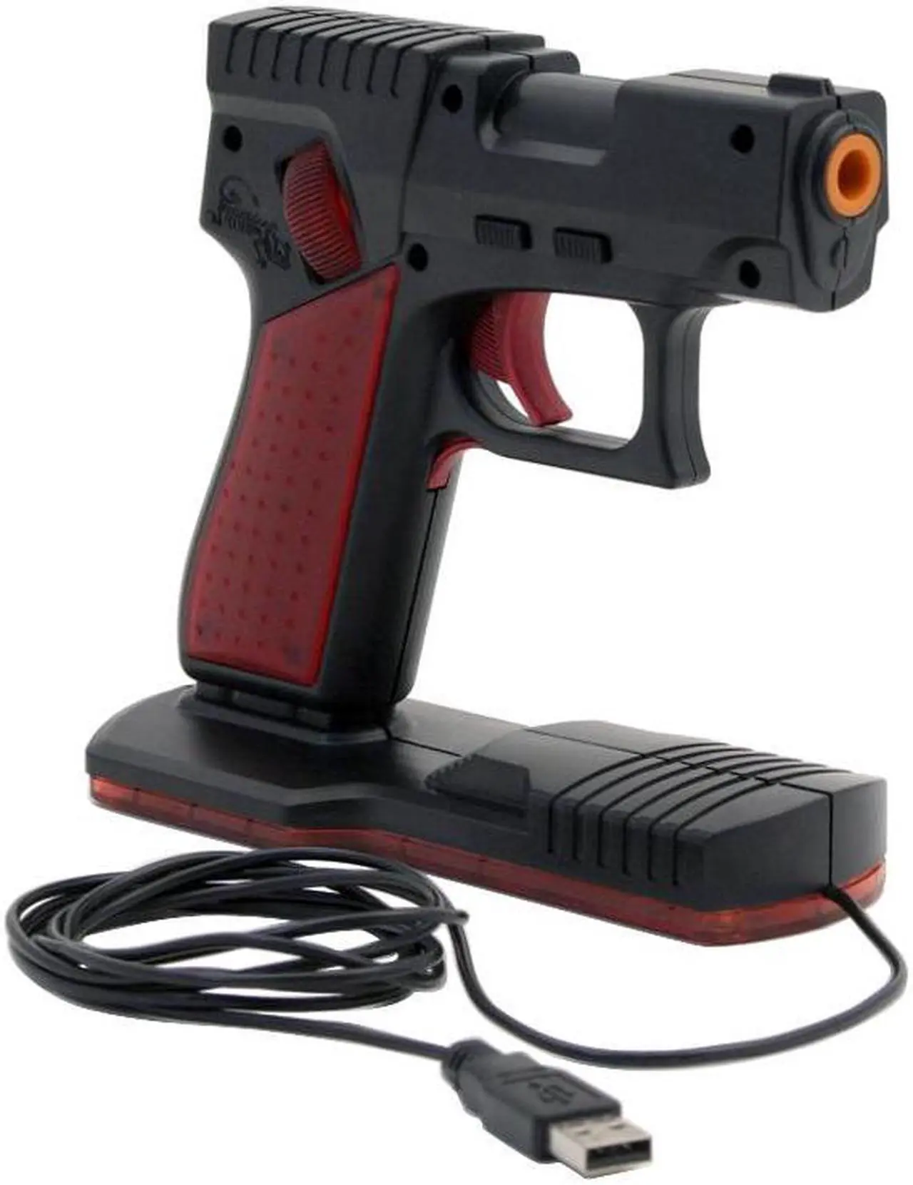 MonsterGecko PistolMouse FPS Black/Red Optical Gaming mouse - Newegg.com