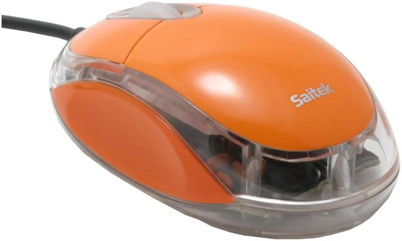 Saitek PM09AO Orange Wired Optical Mouse - Newegg.com