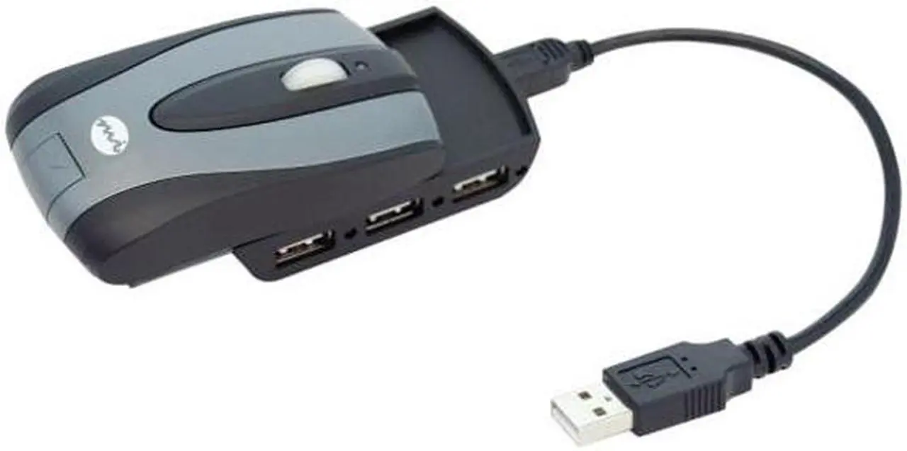 MICRO INNOVATIONS PD735MFW 27MHz Wireless Optical Mouse/Hub Combo ...