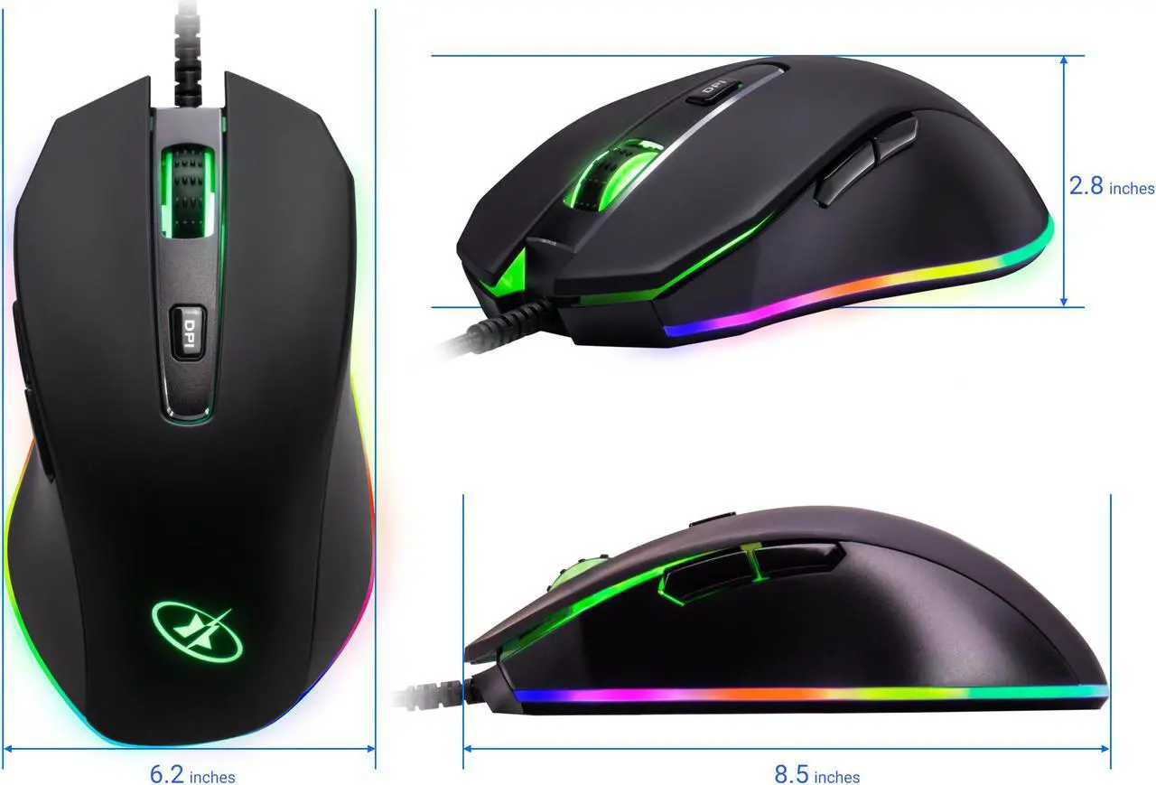 Open Box: Rosewill NEON M59 Wired Gaming Mouse with Optical Gaming ...