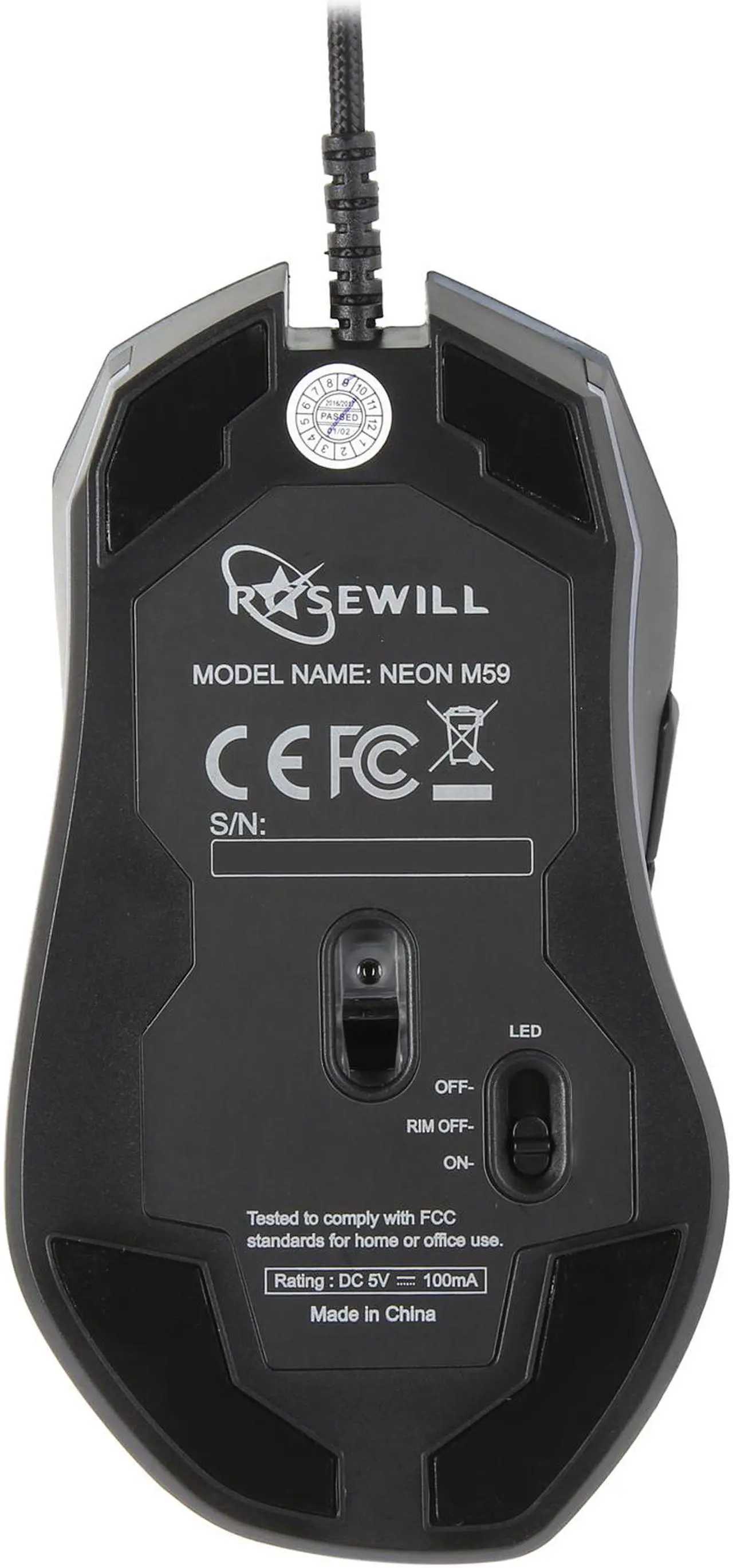 Open Box: Rosewill NEON M59 Wired Gaming Mouse with Optical Gaming ...