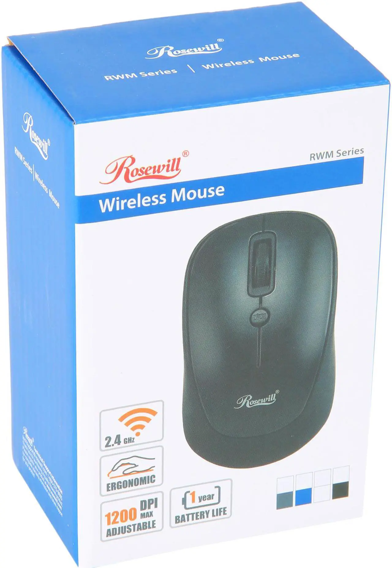 Rosewill Wireless Optical Computer Mouse, Compact, Travel Friendly ...