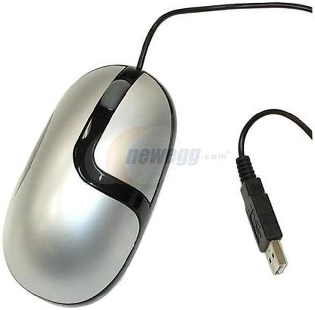 inland 7360 Silver & Black Wired Laser Mouse - Newegg.com