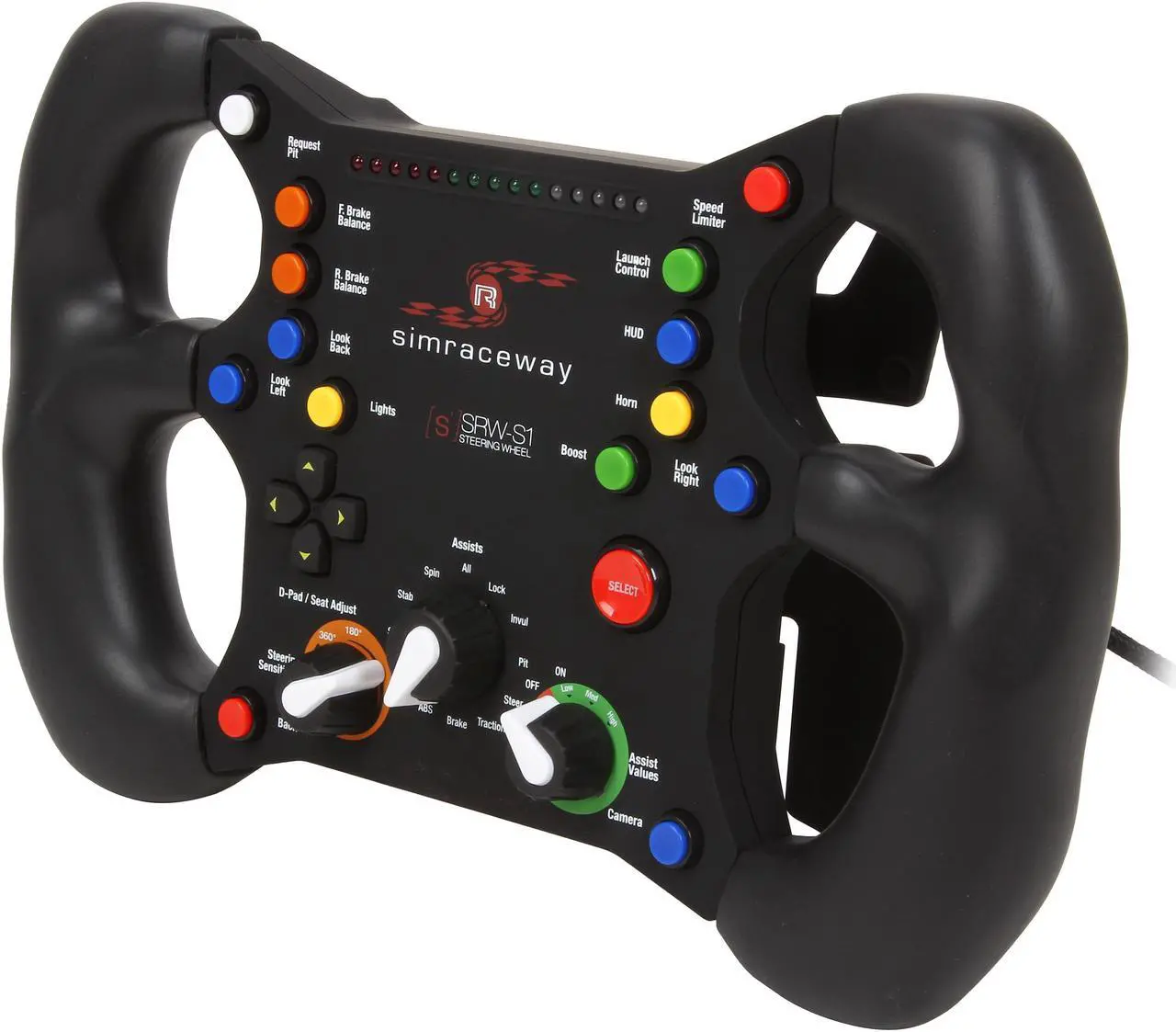 Refurbished: SteelSeries 69005 Simraceway SRW-S1 Gaming Steering Wheel ...