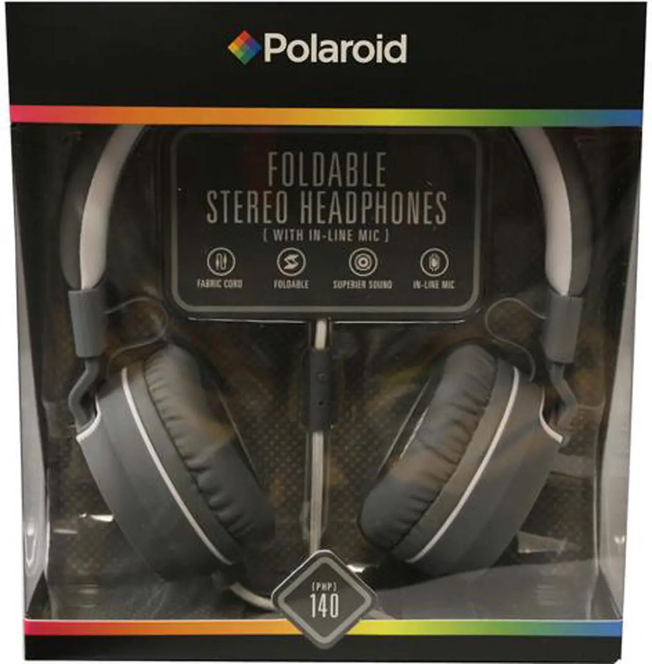 Polaroid White PHP140WH Foldable Headphones - Newegg.com