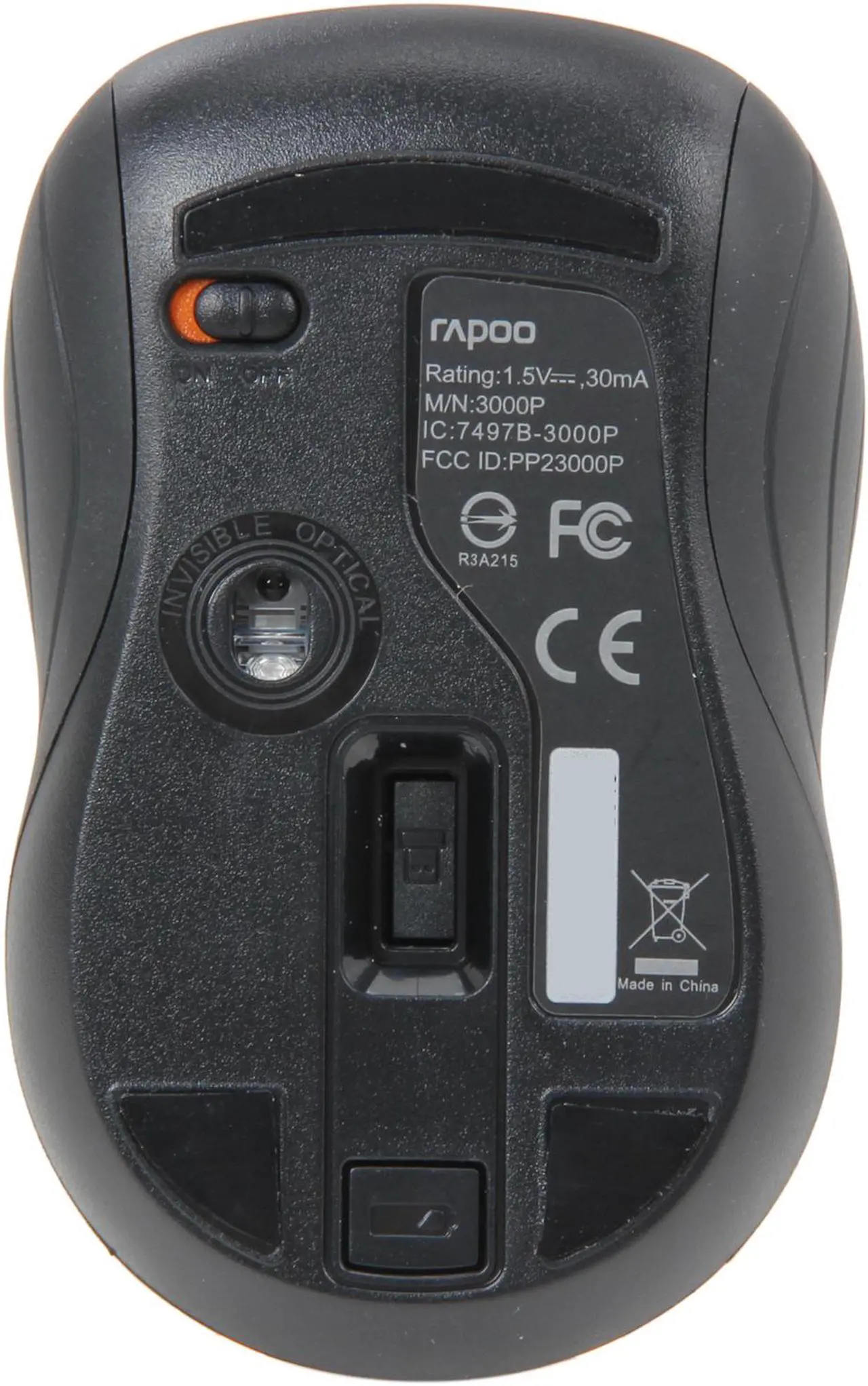 Rapoo 3000P Grey 5GHz Wireless Optical Mouse - Newegg.com