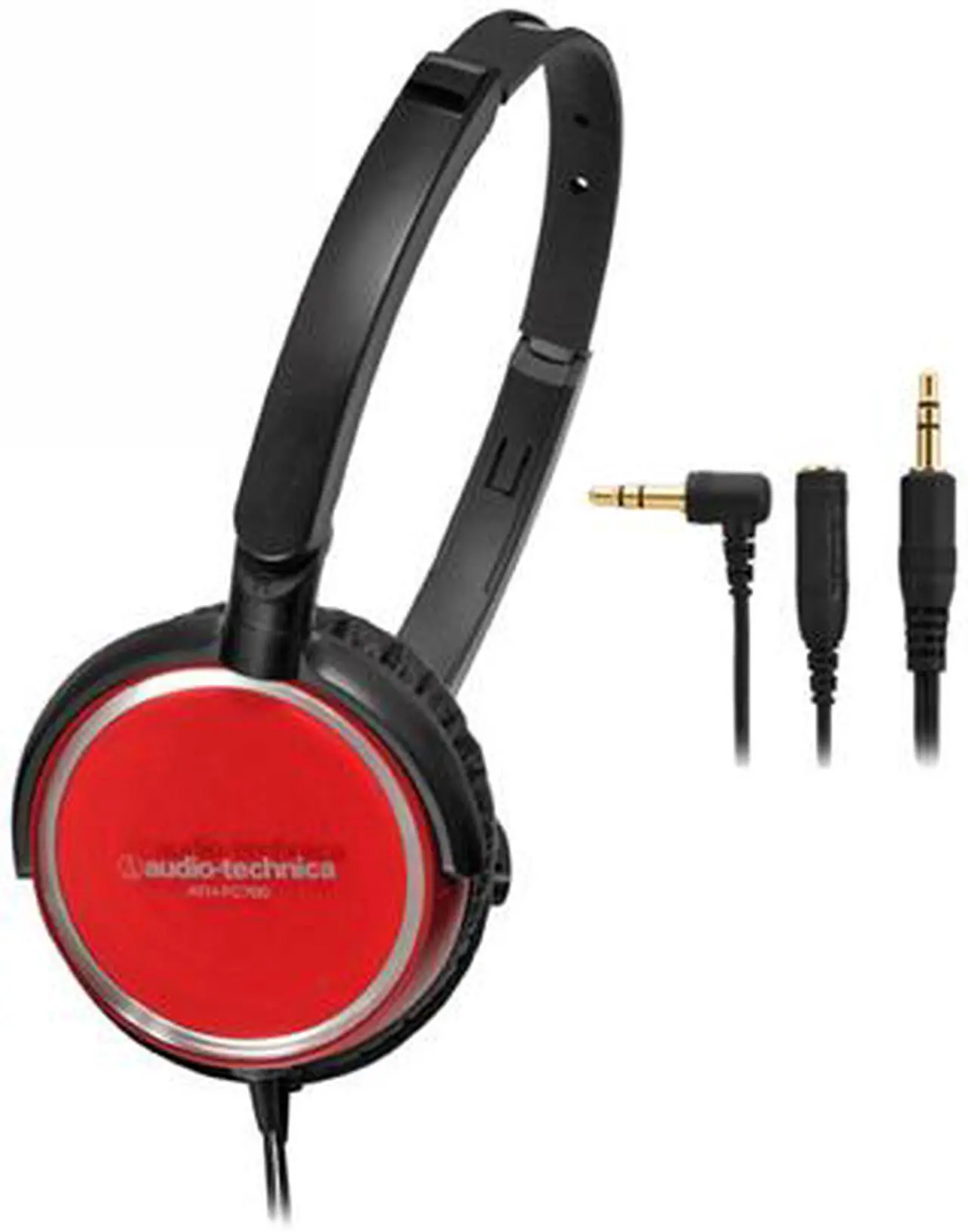 Audio-Technica ATH-FC700A Supra-aural Portable Headphone - Red - Newegg.com