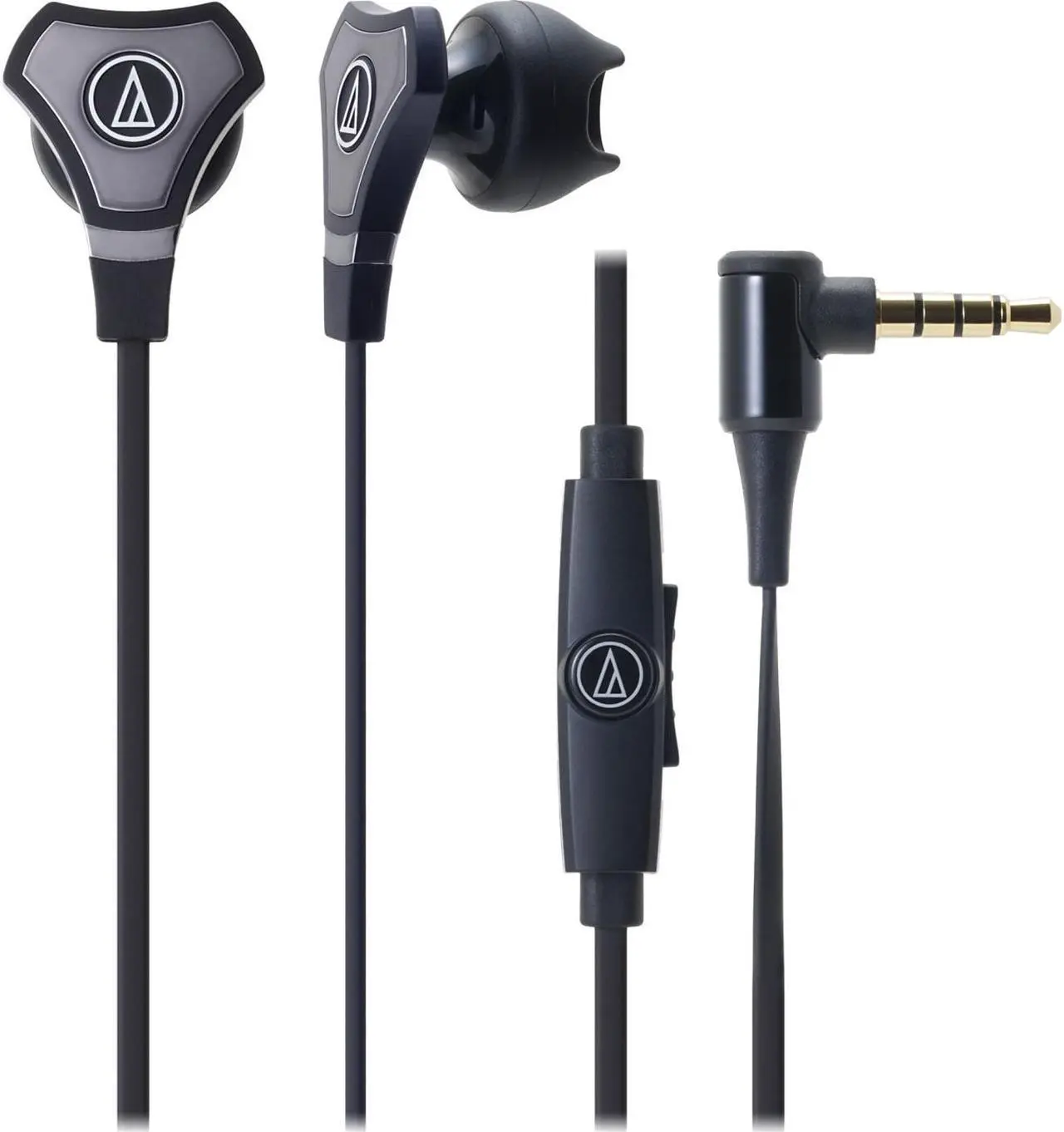 Audio-Technica ATH-CHX5 SonicFuel Hyprid Earbud Headphones - Black ...