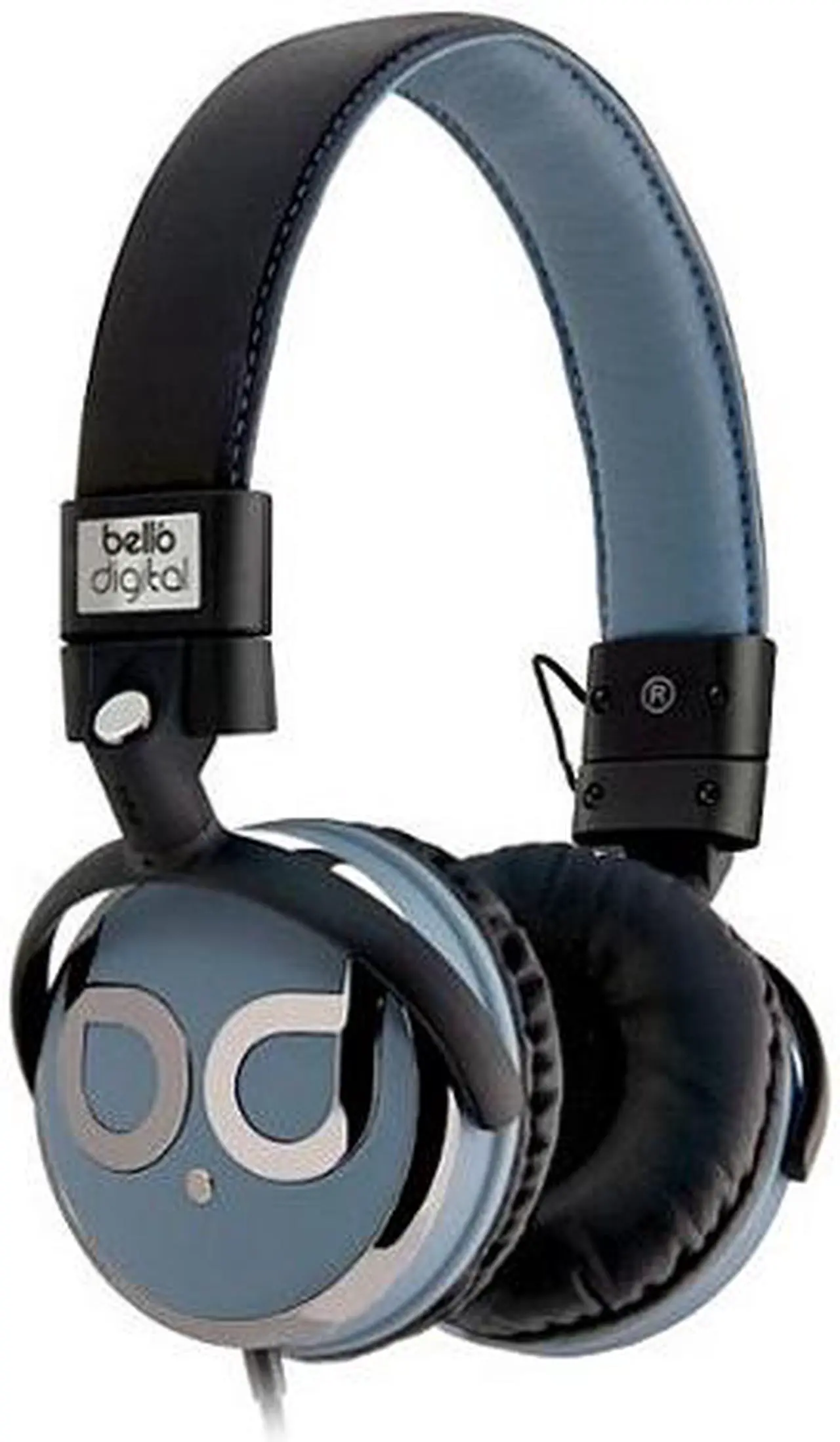 BellO Black/Blue & Dark Chrome Color BDH821BKBL Circumaural Over-the ...