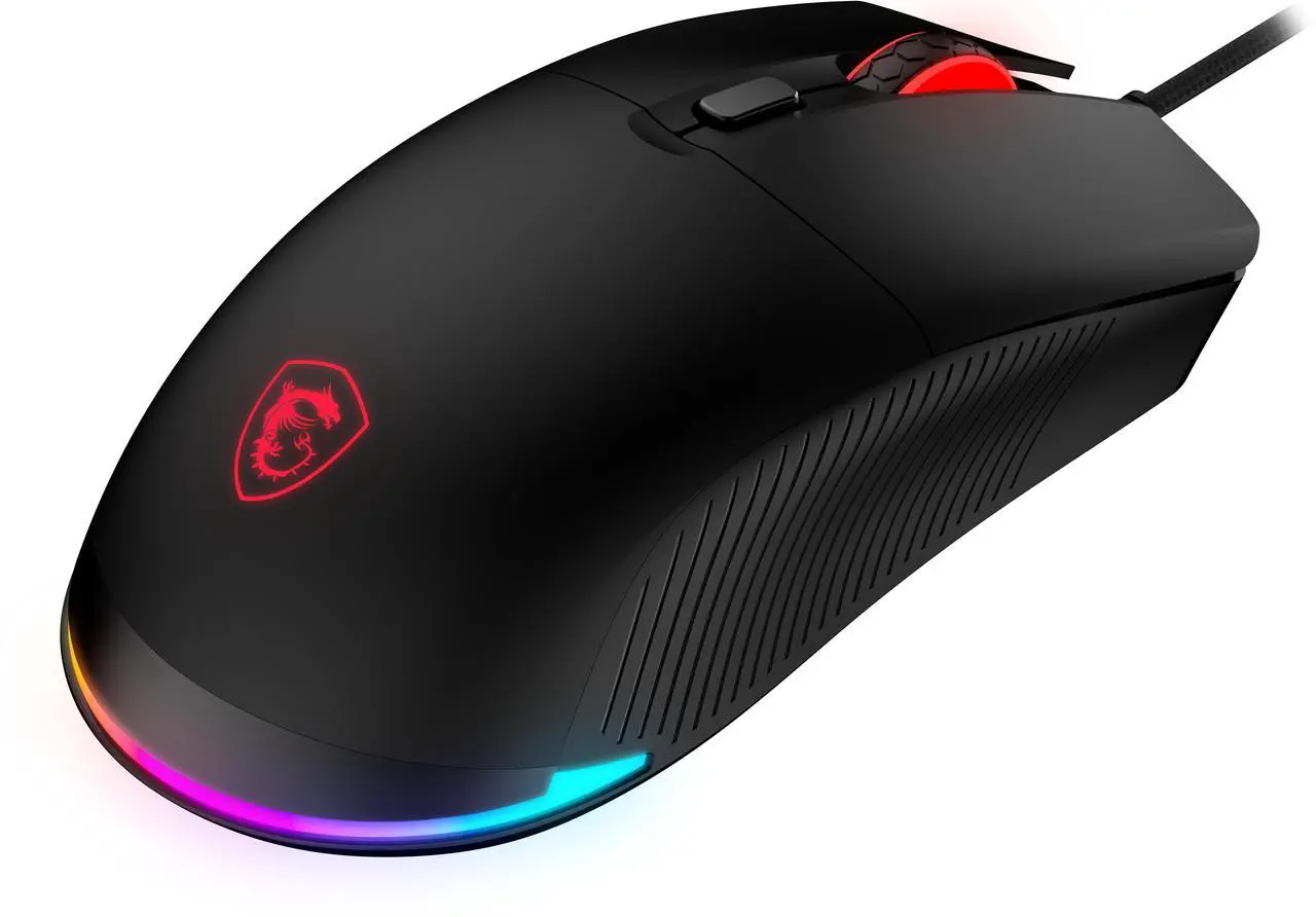 MSI FORGE GM310 Wired Optical Gaming Mouse, RGB LED, 20 Million Clicks, Up to 7200 DPI - Newegg.com