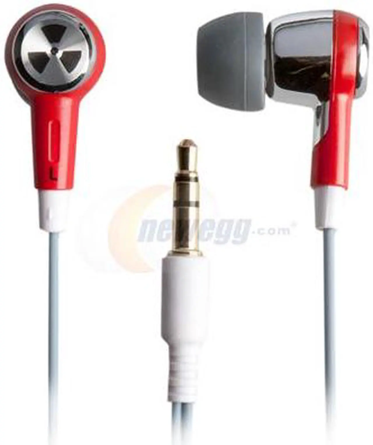 Ifrogz EarPollution Ozone EP-OZONE-RS-05 Canal Headphone (Red / Silver ...