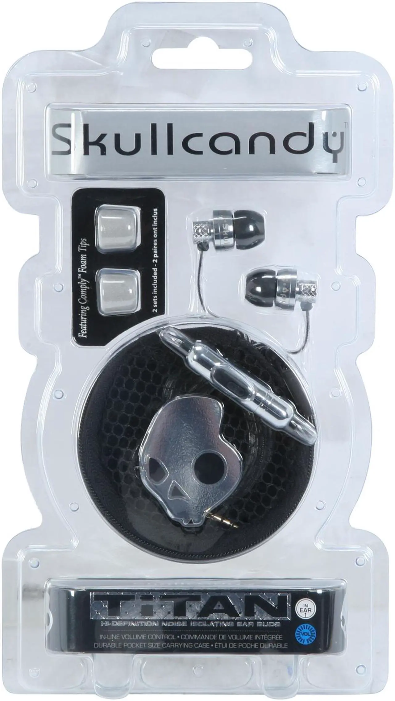 Skullcandy Titan Canal Earbuds (Chrome) - Newegg.com