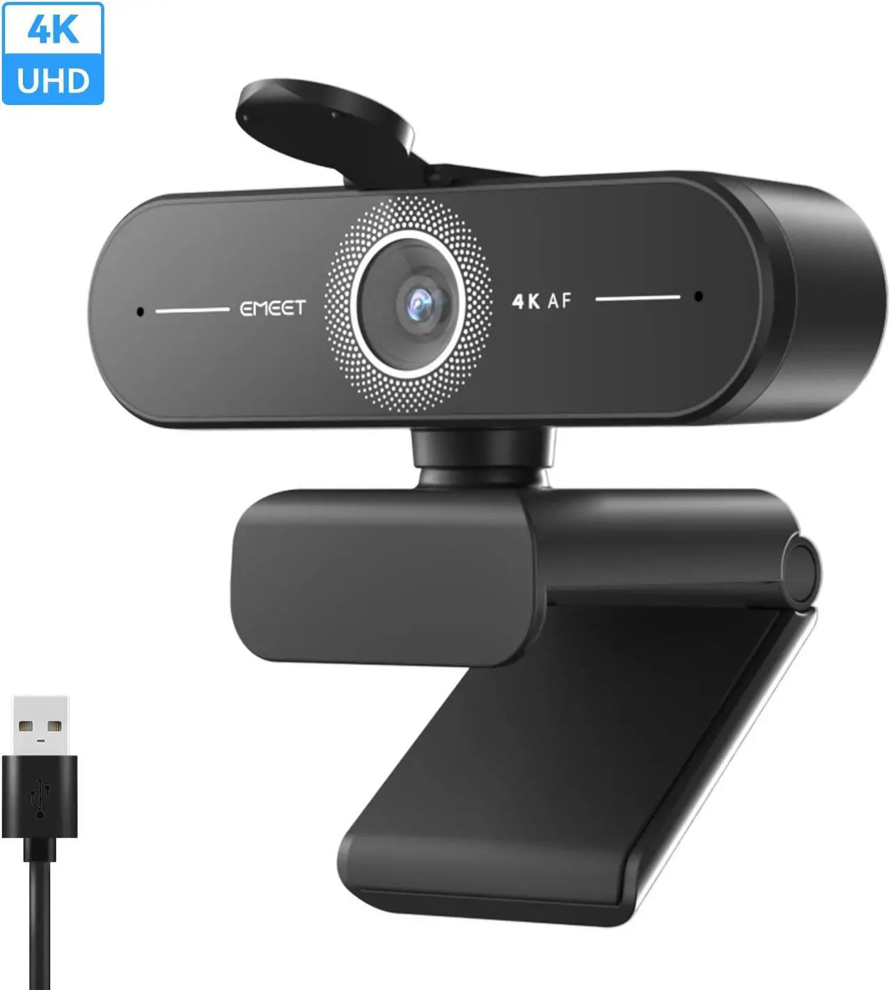eMeet SmartCam C60E Ultra HD 4K/2K/1080P Webcam with Auto Focus - Black ...