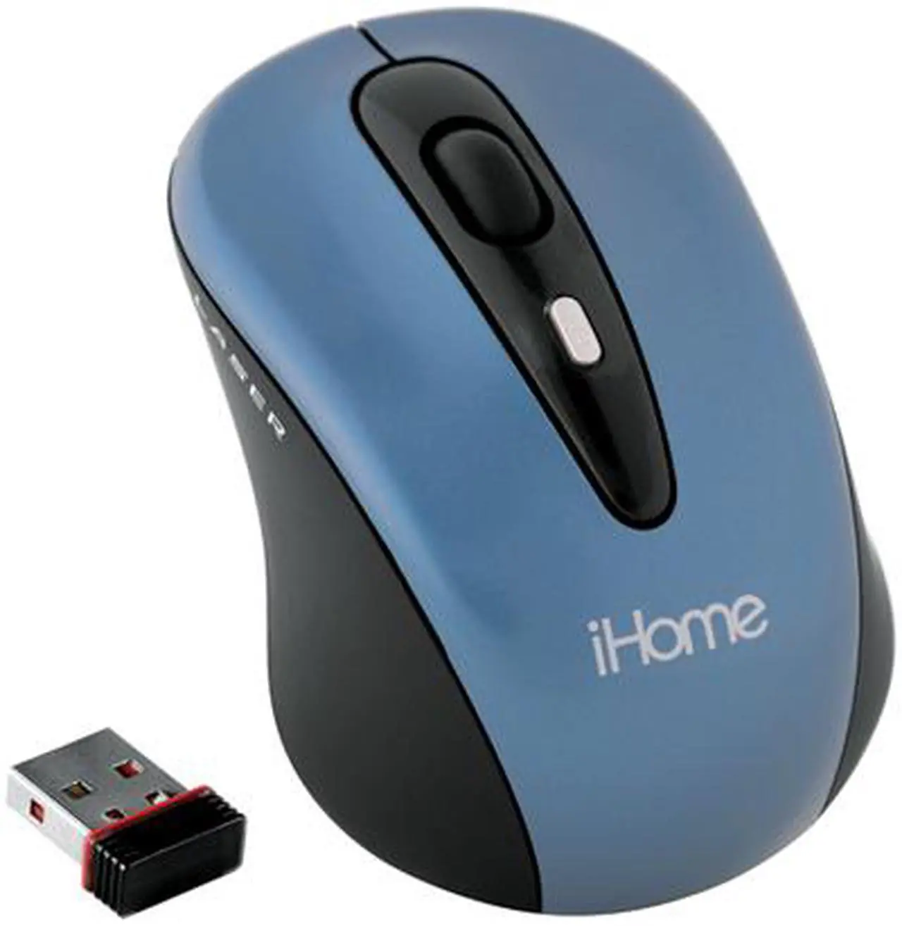 iHome IH-M176ZN Blue 2.4 GHz Wireless Laser Mid-size Mouse - Newegg.com