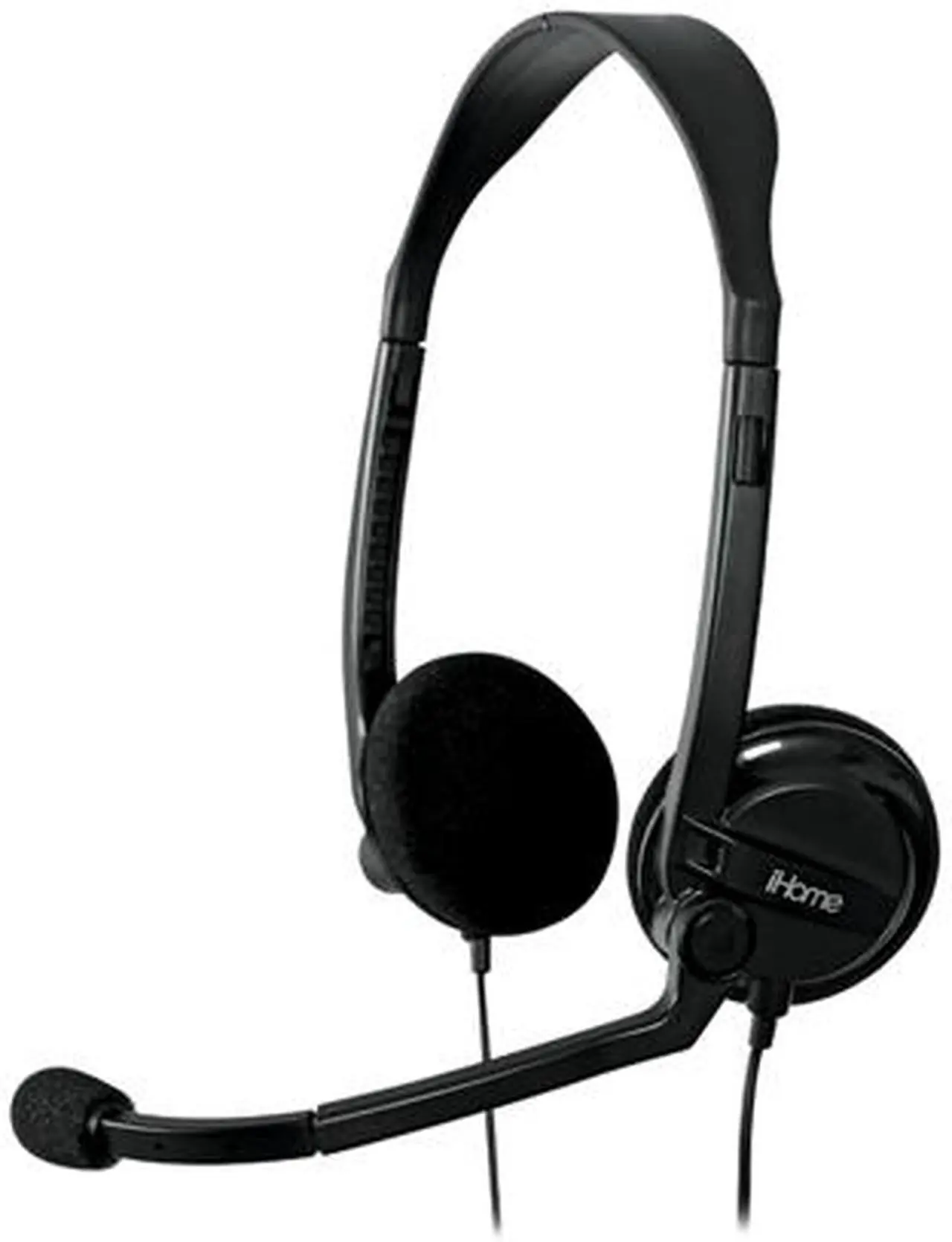 iHome IH-H400AB Supra-aural Black Lifetalks Basic Headset - Newegg.com