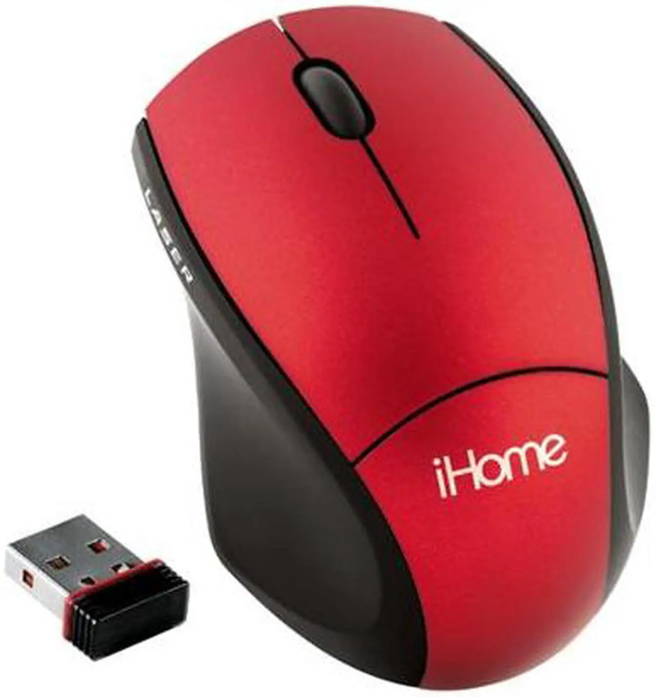 iHome IH-M170ZR Red 2.4 GHz Wireless Laser Mouse - Newegg.com