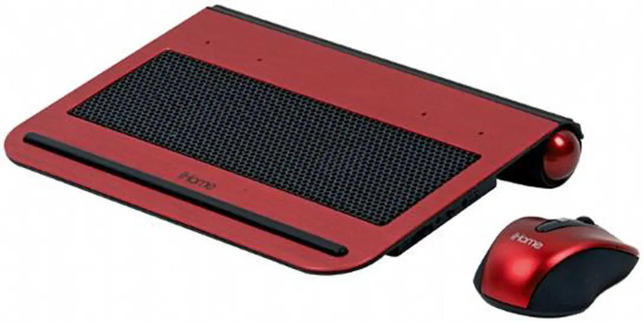 iHome IH-B931NR Red 2.4 GHz Wireless Optical Netbook Mouse and Cooling ...