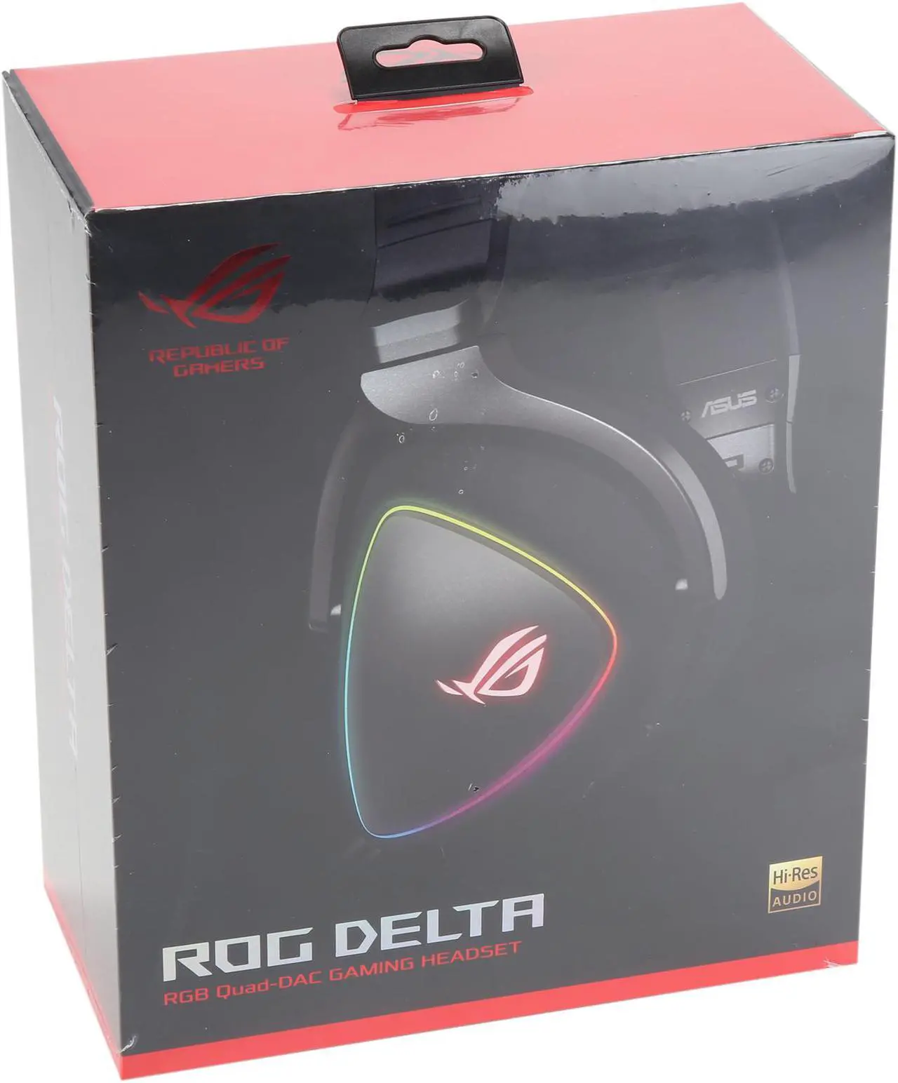 ASUS ROG Delta RGB gaming headset with Hi-Res ESS Quad-DAC, circular ...