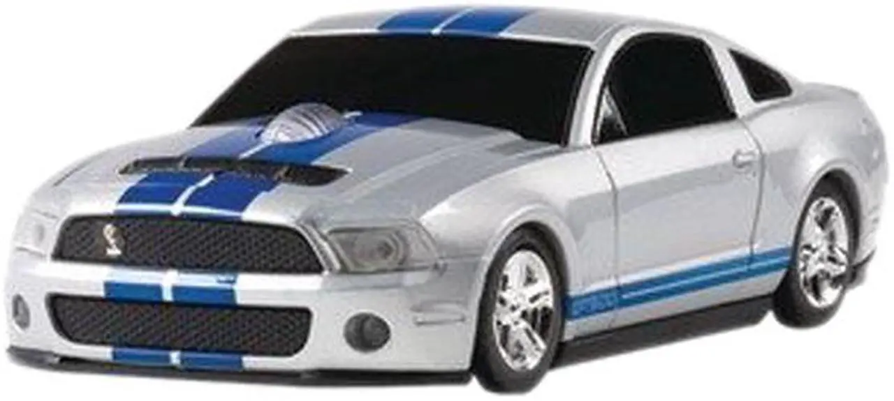 Road Mice RM-10FDSHSXB Silver/Blue RF Wireless Optical Shelby GT500 ...
