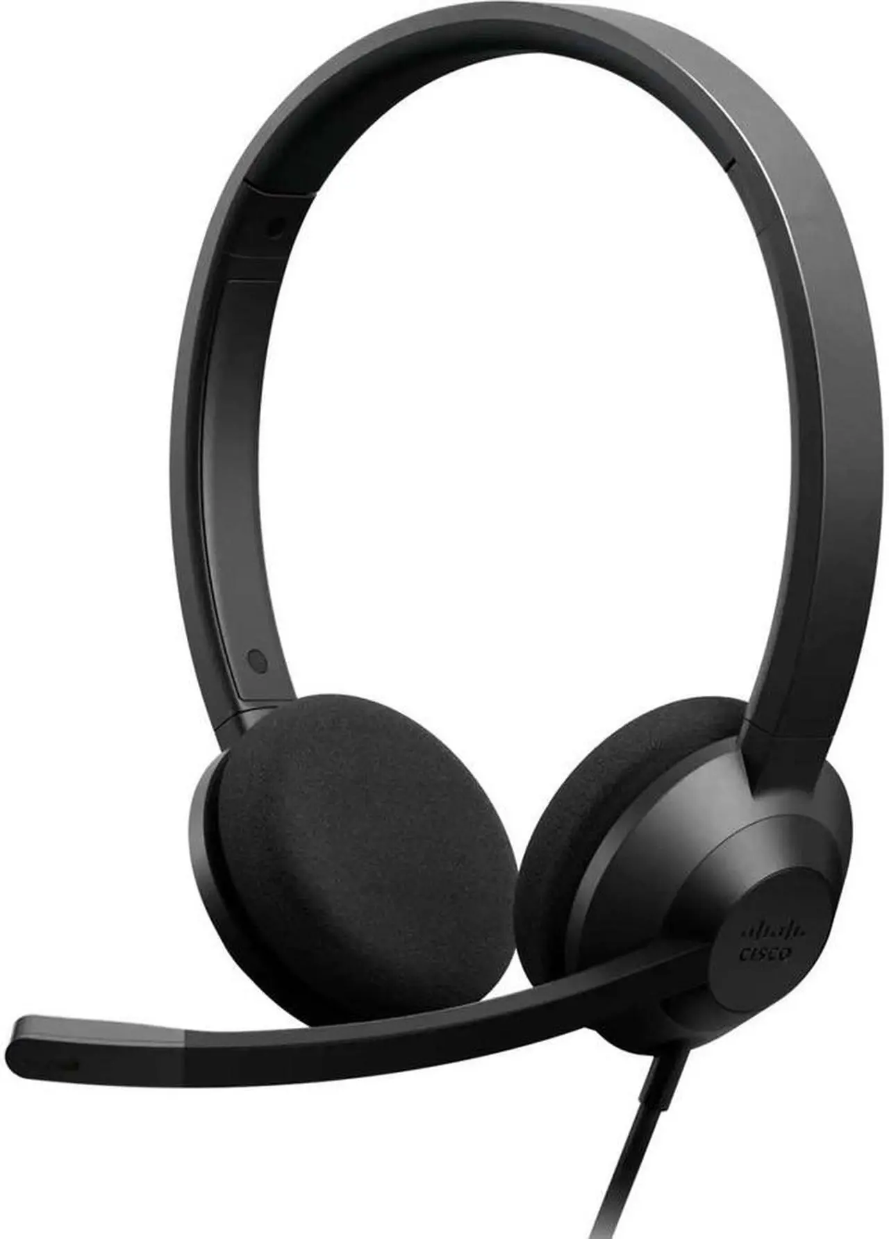 Cisco Headset 322 Wired Dual On-Ear - Carbon Black - USB HS-W-322-C ...