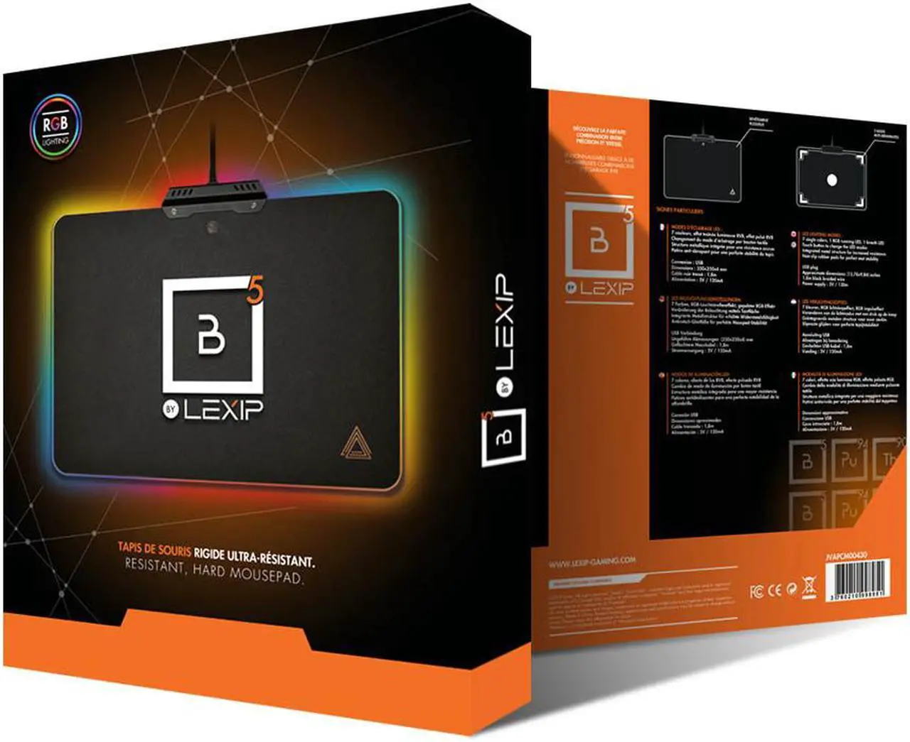 Lexip JVAPCM00539 B10 - XL RGB Mousepad - Newegg.com