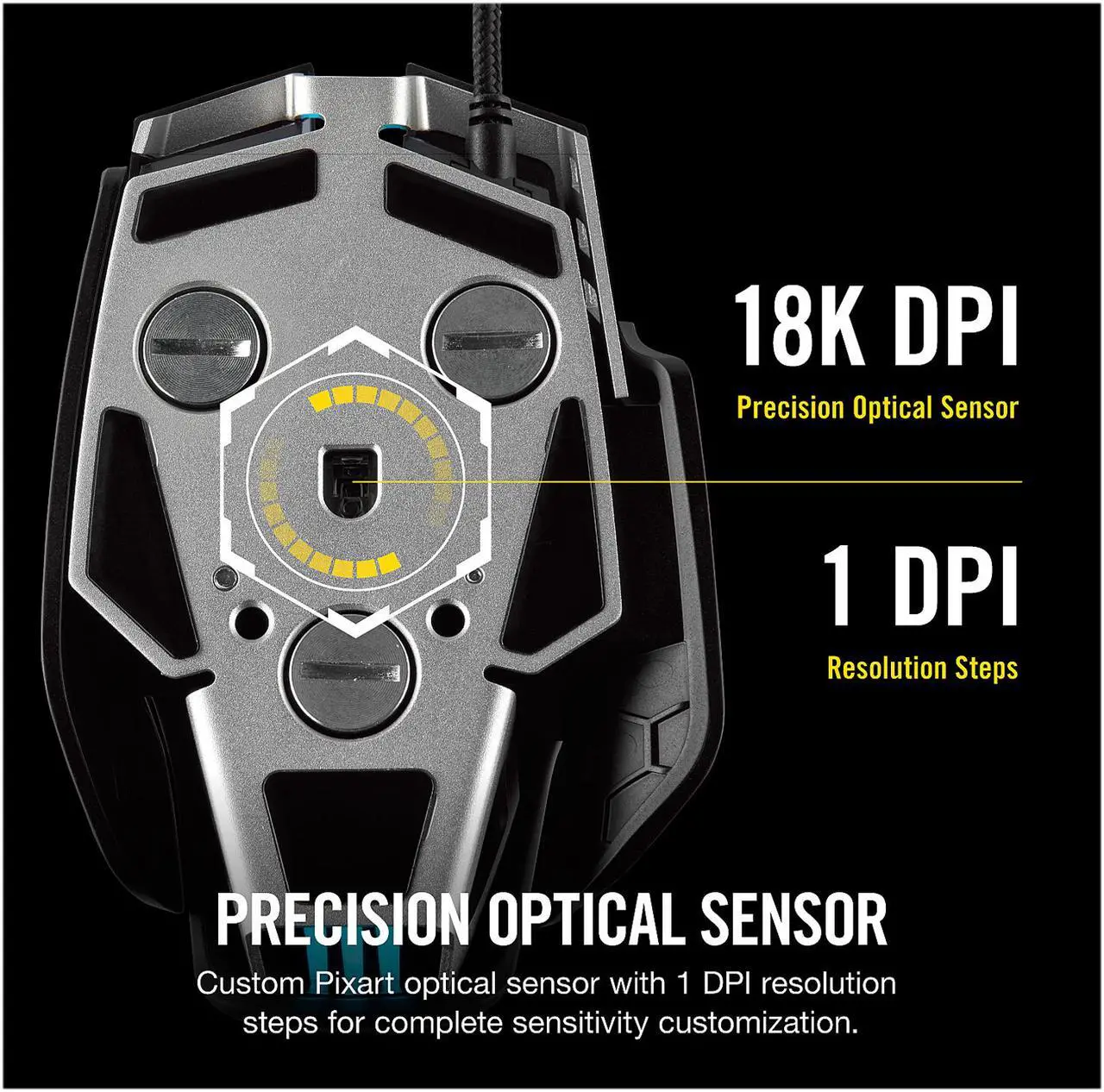 Corsair M65 RGB ELITE Tunable FPS Gaming Mouse, Black - Newegg.com