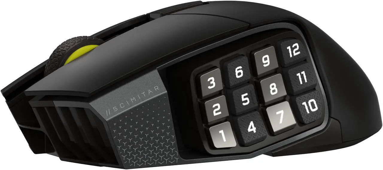 Corsair Scimitar Elite Wireless SE MMO Gaming Mouse – 33000 DPI, 16 ...