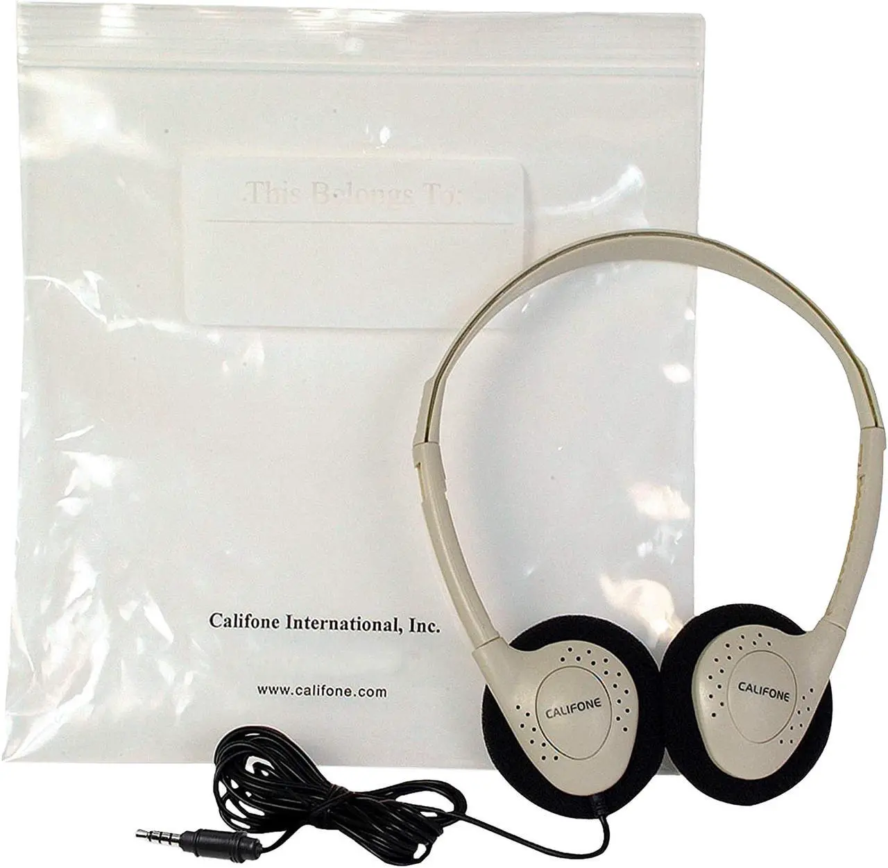 Califone Beige CA-2 Lightweight Stereo Headphone - Newegg.com