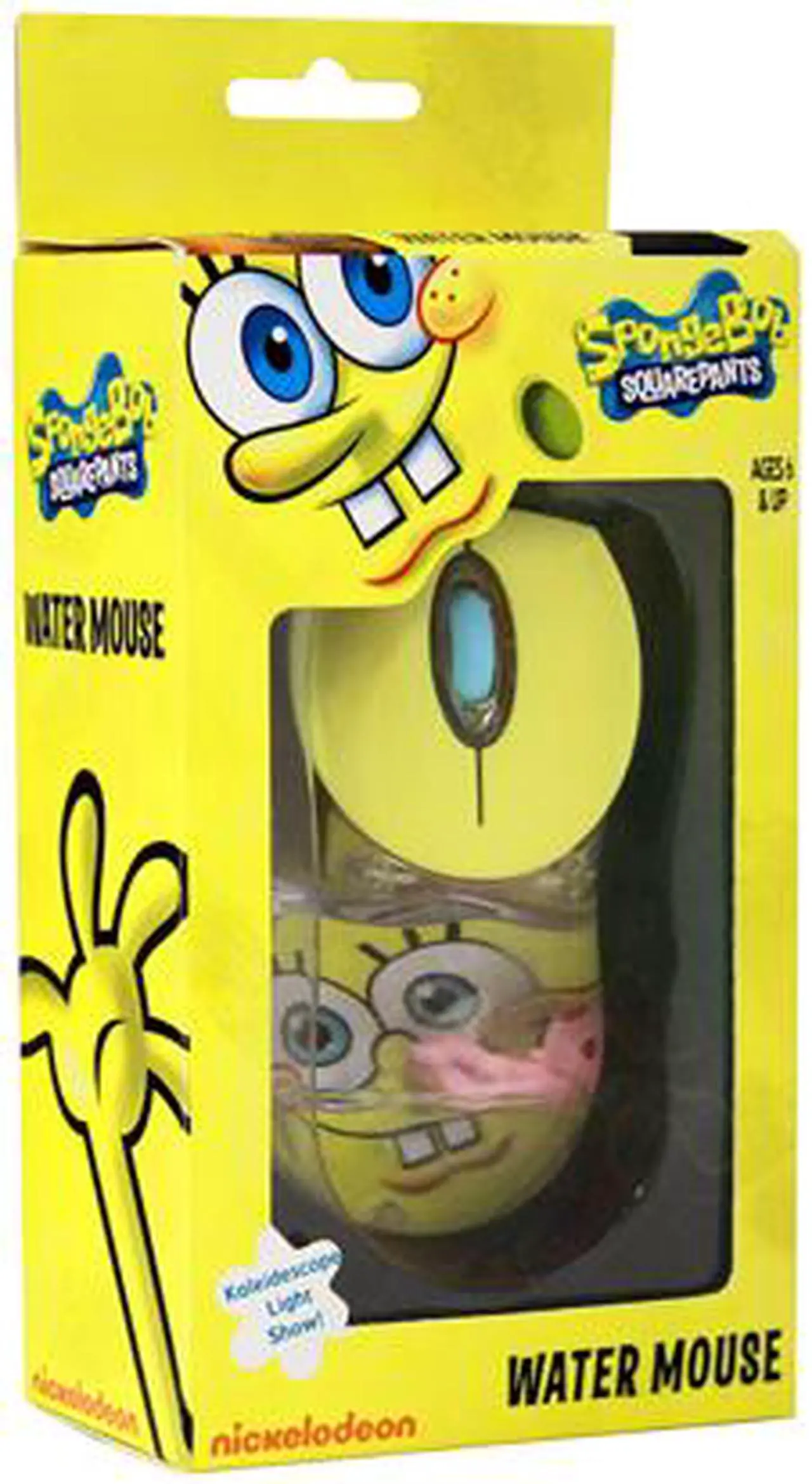 SAKAR SpongeBob Water 82062 Yellow Optical Mouse - Newegg.com