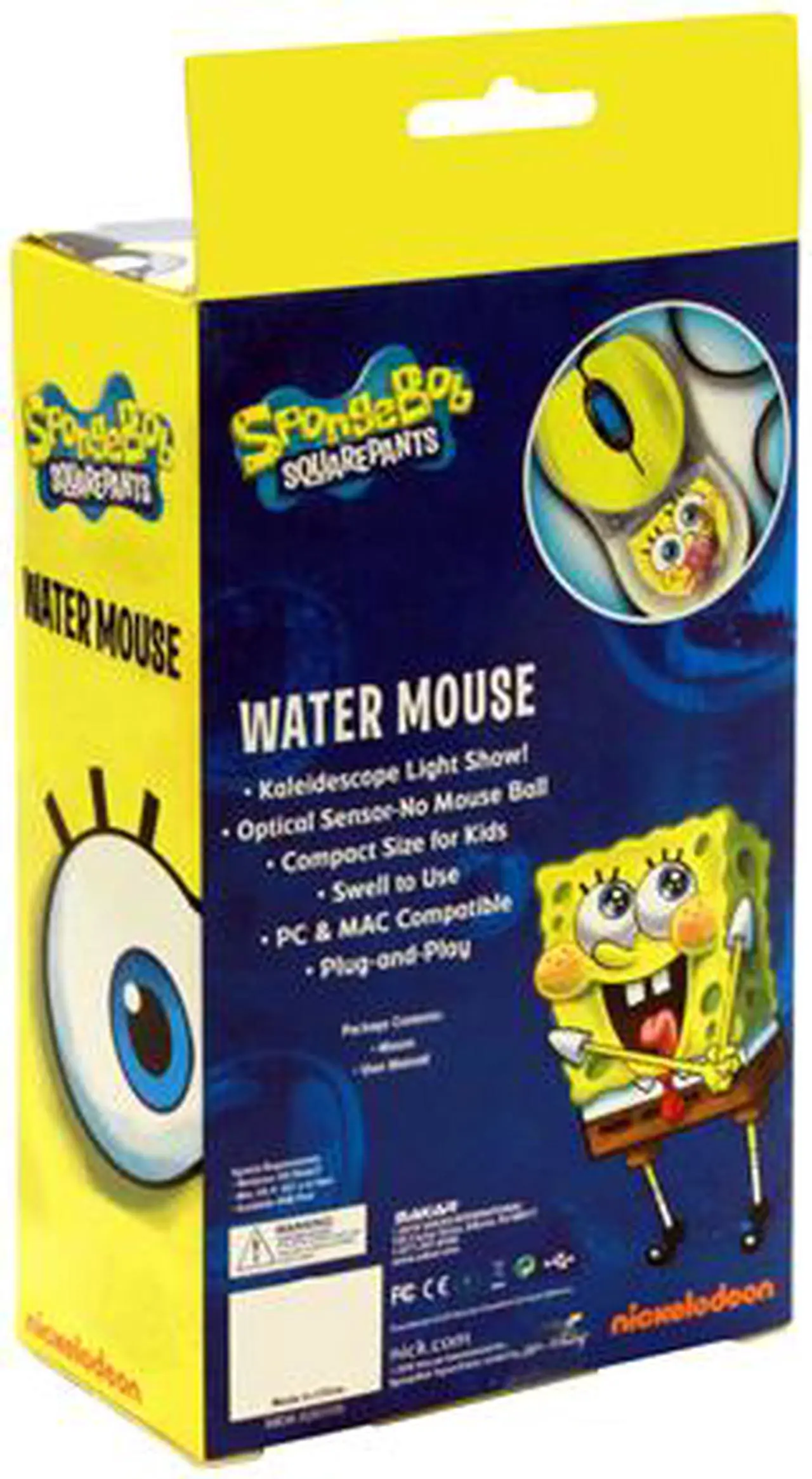 SAKAR SpongeBob Water 82062 Yellow Optical Mouse - Newegg.com