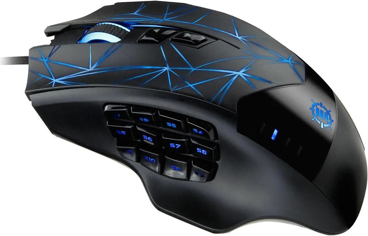 ENHANCE Theorem MOBA Gaming Mouse - 12 Programmable Buttons for MMO ...