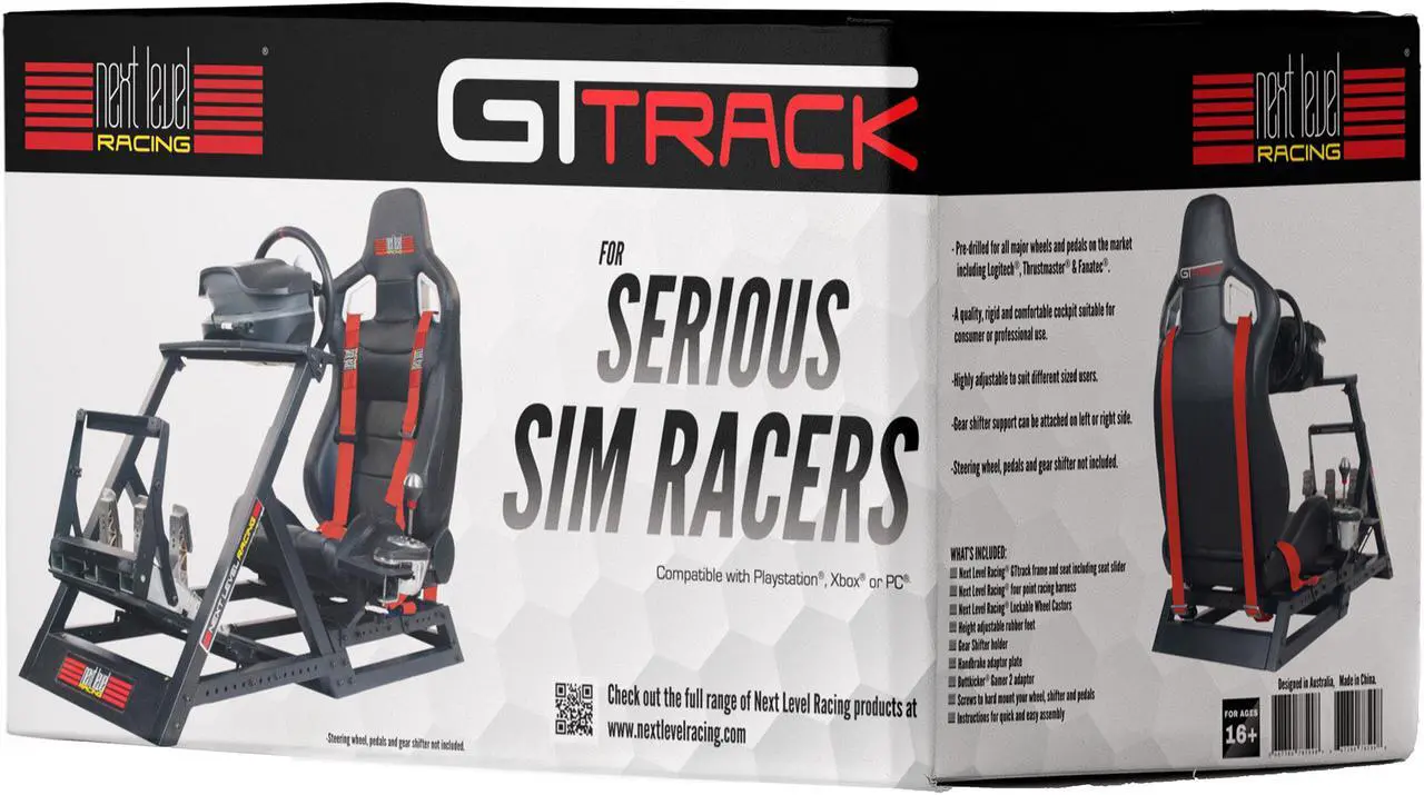 Next Level Racing GT Track Simulator Cockpit - Professional Grade ...