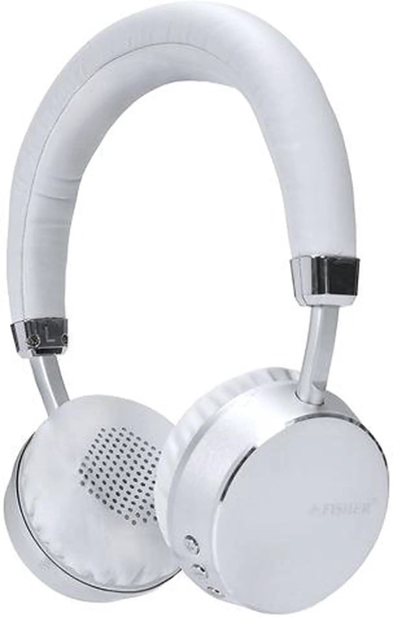 Fisher White FBHP300W Noise-Isolating On-Ear Bluetooth Headphones with ...