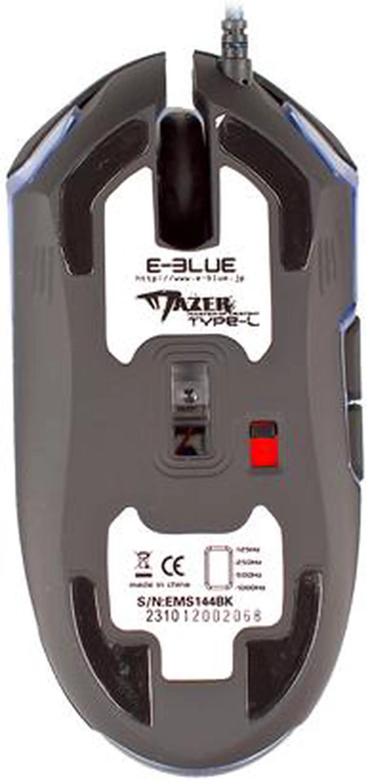 E-Blue Mazer Type-L EMS144BK Black Wired Optical Mouse - Newegg.com