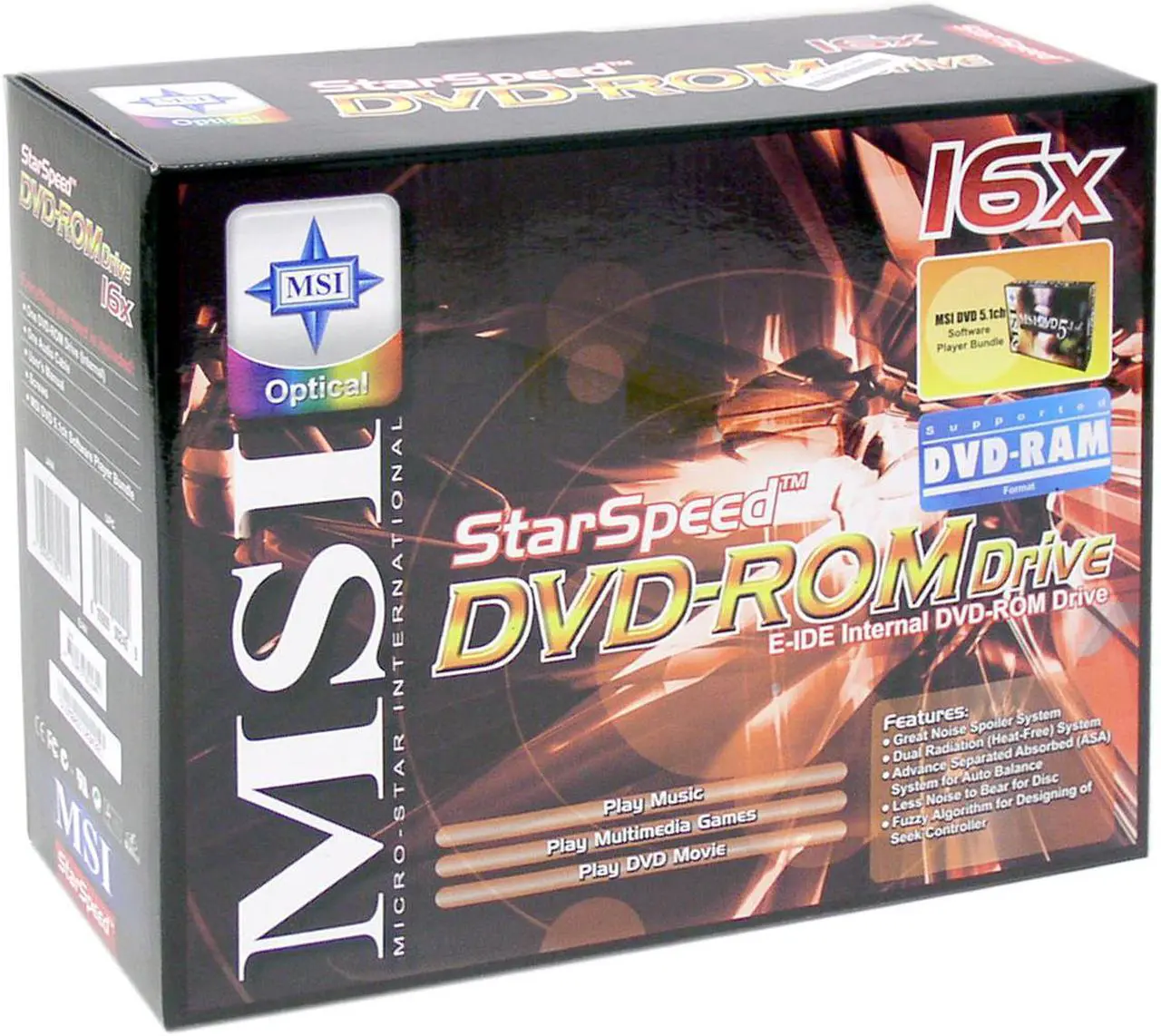 MSI Black IDE DVD-ROM Drive Model MS-P8216S-050 - Newegg.com