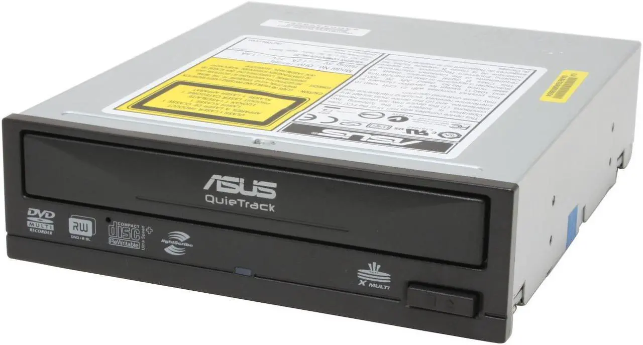 ASUS Black 16X DVD+R 8X DVD+RW 8X DVD+R DL 16X DVD-R 6X DVD-RW 16X DVD ...