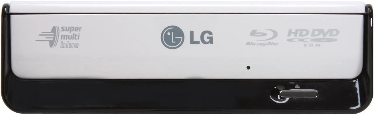 LG Black/White External 6X Blu-ray Rewriter/3X HD-ROM Drive w ...