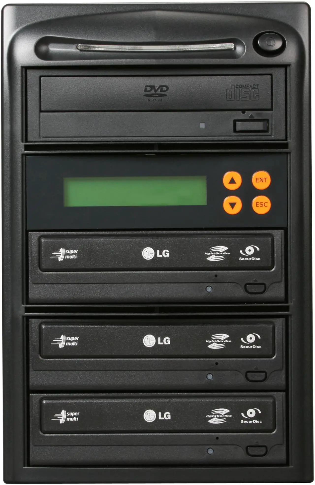 Systor 3 Burner Lightscribe 24x CD/DVD Duplicator + 320GB/HDD & USB 2.0 ...