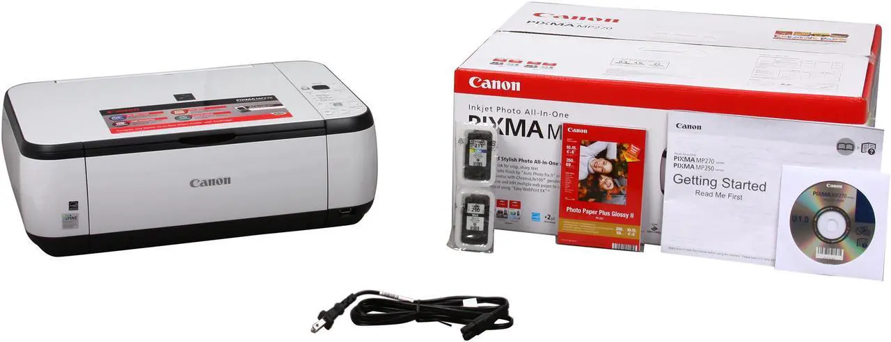 Canon PIXMA MP270 3744B002 USB InkJet MFC / All-In-One Color Printer ...