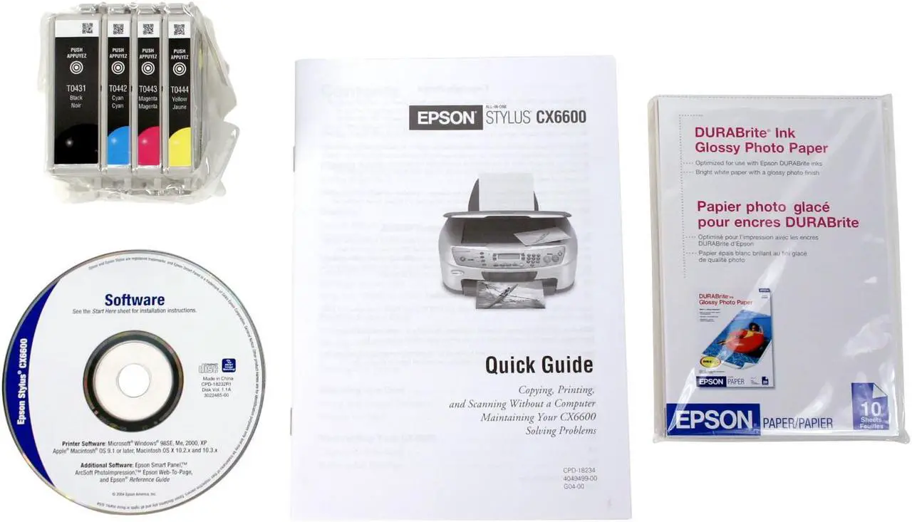 EPSON Stylus CX6600 USB InkJet MFC / All-In-One Color Printer - Newegg.com